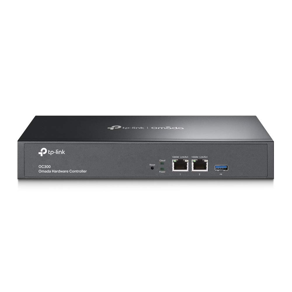 TP-Link Omada Hardware Controller|SDN Integrated | 2 Gigabit Port + 1 USB 3.0 Port|Manage Up to 500 Devices| Easy & Intelligent Network Monitor & Maintenance|Cloud Access & Omada App(OC300) (Renewed)