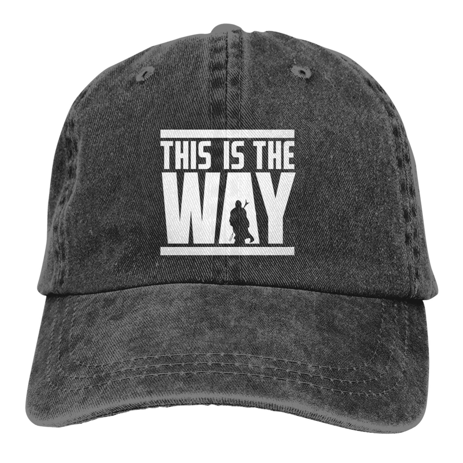 Mandalorian This is The only Way Vintage Denim Dad Hat Unisex Adjustable Cotton Baseball Cap