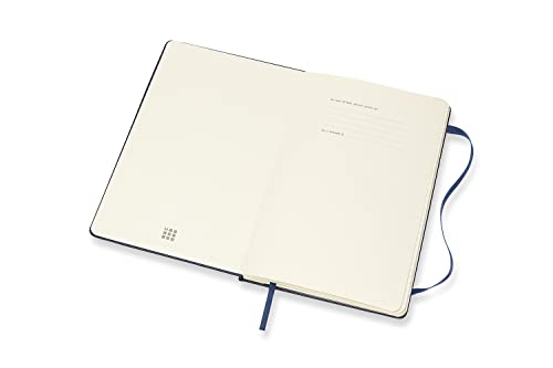 Moleskine Classic 12 Month 2022 Weekly Horizontal Planner, Hard Cover, Large (5" x 8.25"), Sapphire Blue