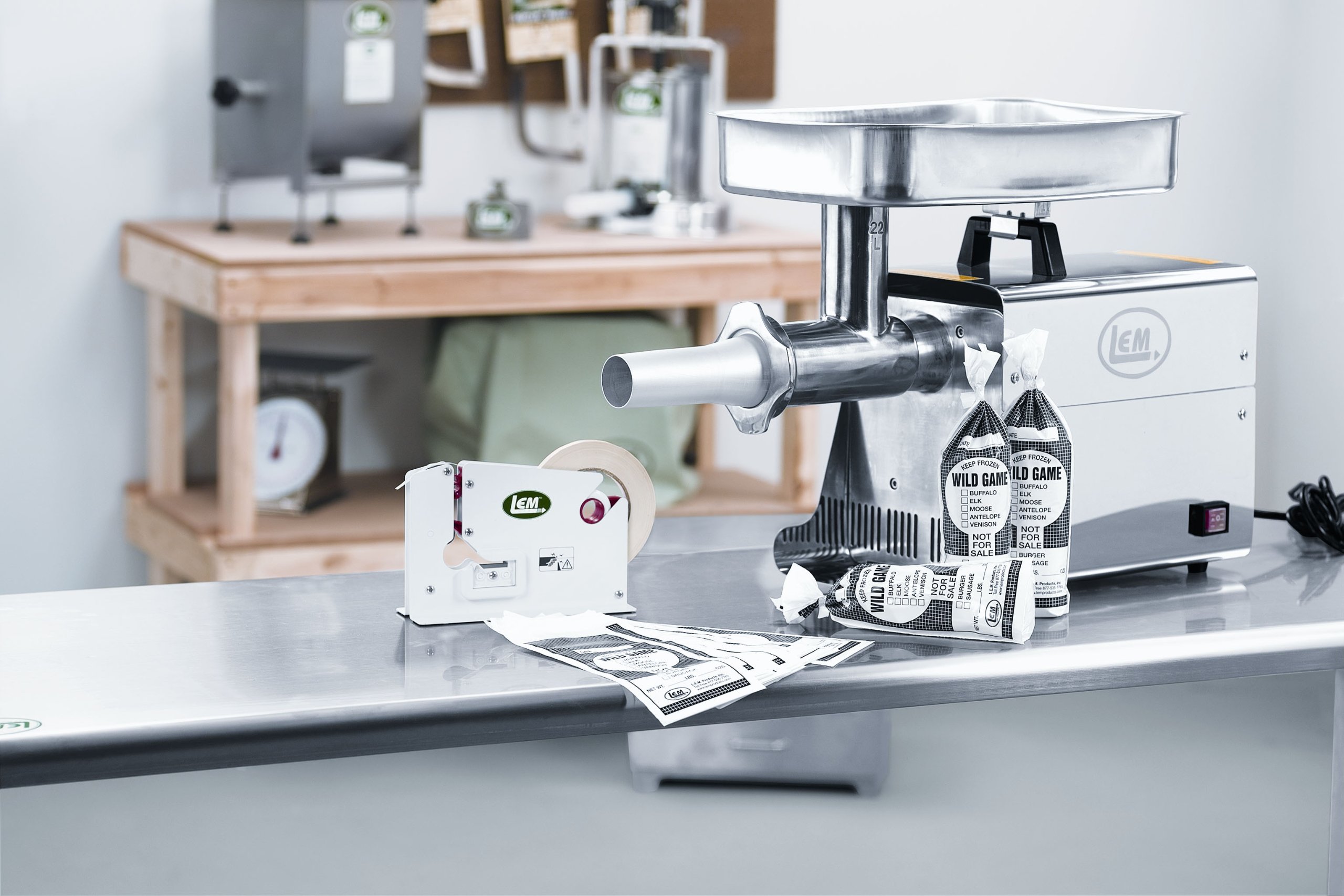 LEM Products Ground Meat Packaging System, Blue