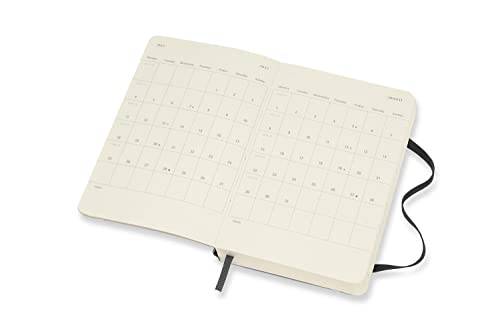 Moleskine Classic 12 Month 2022 Daily Planner, Soft Cover, Pocket (3.5" x 5.5"), Black
