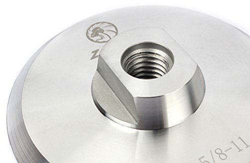 Z-Lion Aluminum Backer Pad 5" inch Hook and Loop Back Holder with 5/8-11 Thread