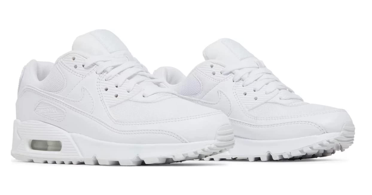Nike Women's Air Max 90 Triple White Size 6 Wmn Triple White White/White/White