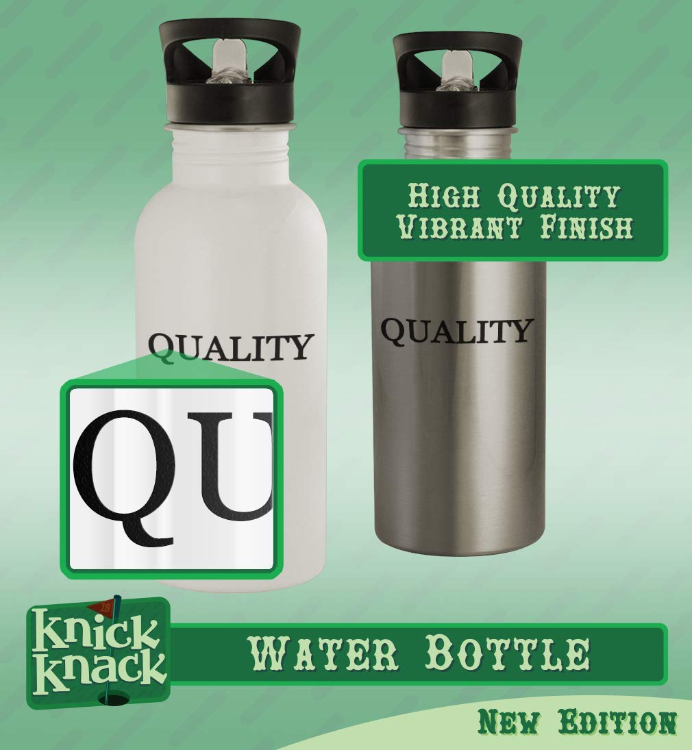 Knick Knack Gifts got officiator? - 20oz Stainless Steel Outdoor Water Bottle, Silver