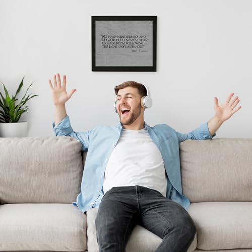 Worldly Fear Musn’t Dim Light - Motivational Wall Art, Motivational Wall Decor Print With J.R.R. Quotes Is An Inspirational Wall Art For Office, Home Wall Decor & School Decor. Unframed-10 x 8"
