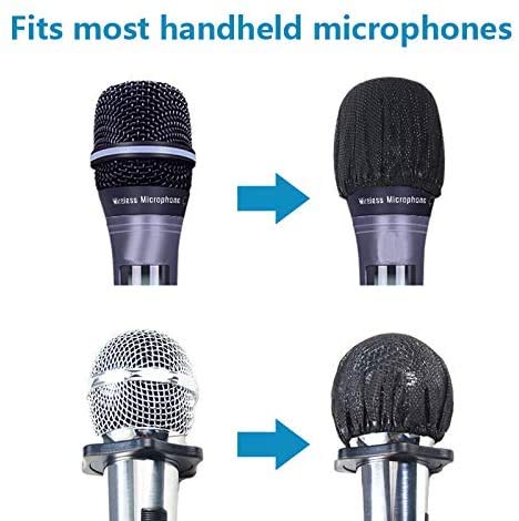 LittlePa 200 Pcs Disposable Microphone, Non-Woven Fabric, USB Connector, for Karaoke, Press Conferences, Recording Rooms