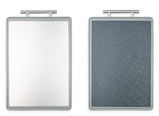 Stainless steel chopping board, no smell, anti-scratch, non-slip, safe and non-toxic can be used to process various meat, vegetables, fruits