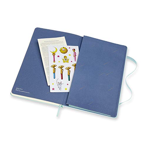 Moleskine Limited Edition Sailor Moon Notebook, Hard Cover, Large (5" x 8.25"), Plain/Blank, Transformation, 240 Pages