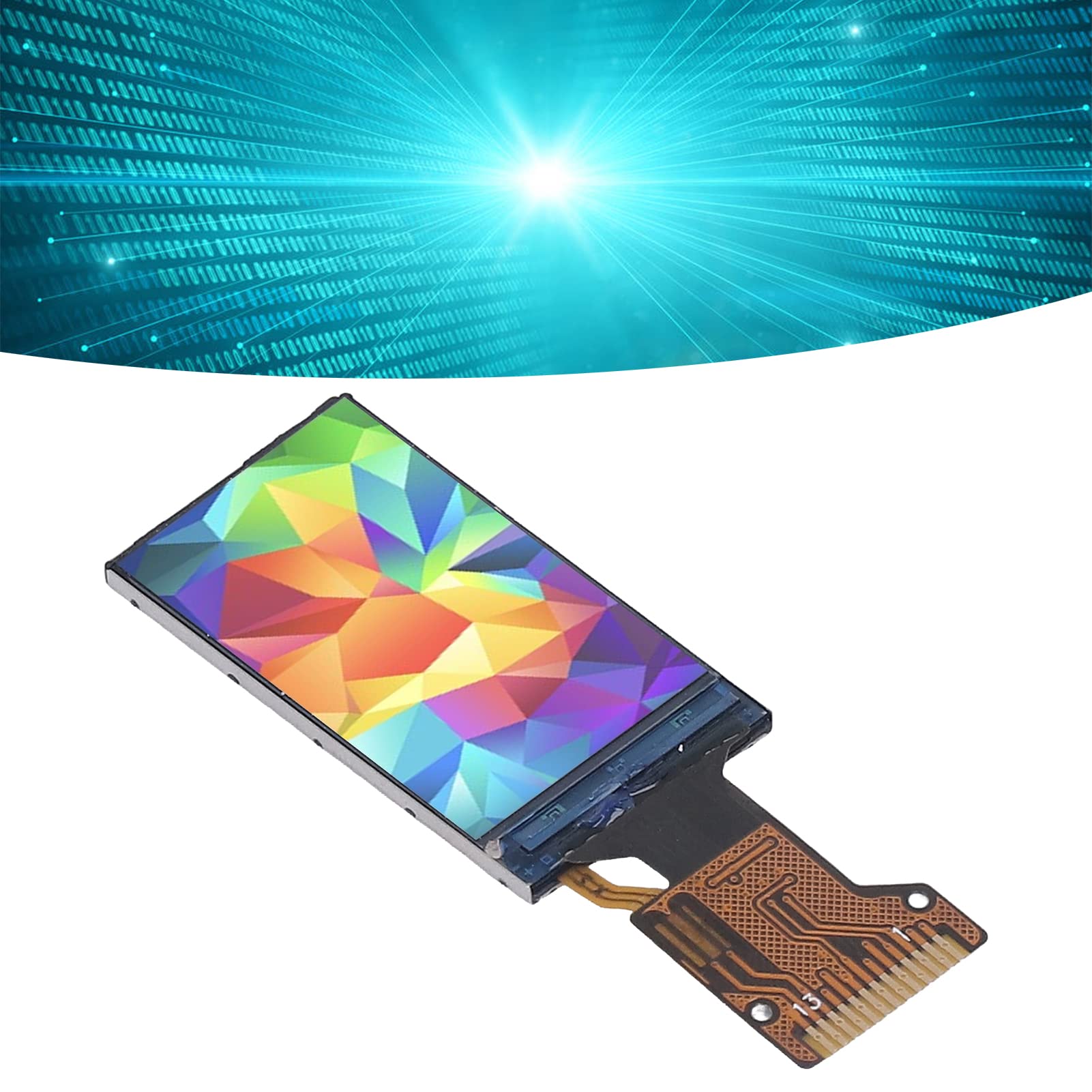 Uxsiya IPS LCD Display Screen, Low Power Consumption Easy to Install LCD Display SPI Port TFT Energy Saving 2Pcs for Home for Garage Electrical and Engineering