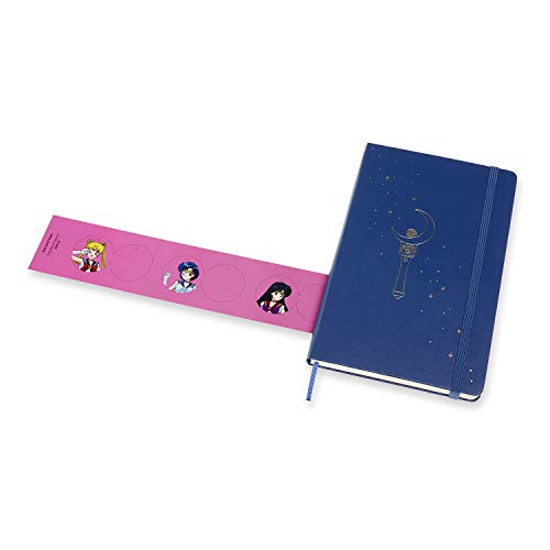 Moleskine Limited Edition Sailor Moon Notebook, Hard Cover, Large (5" x 8.25"), Ruled/Lined, Sceptre, 240 Pages