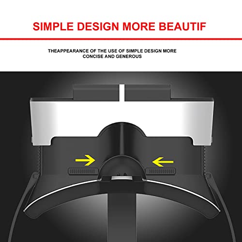 VR Headset Advanced All-in-One Virtual Reality Glasses Compatible with Phone,Soft & Comfortable New 3D VR Glasses Suitable for Movies with Remote Control (#1 VR Glasses + Remote controlnull)