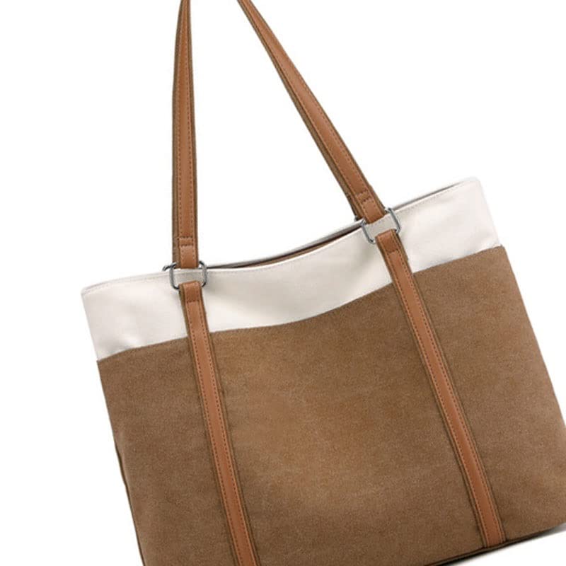 Thick Large Capacity Casual Bag Simple Canvas Bag Handbag Shoulder Bag for Shopping