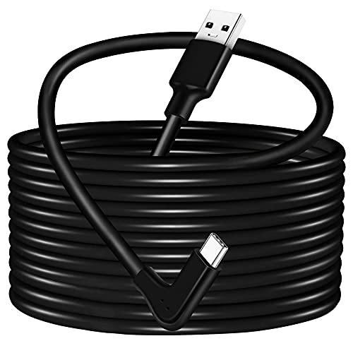 Quest 2 Link Cable 16FT, Upgrade Link Cable VR Quest 2 & Oculus Quest 2 Charging Cable USB C 3.1 Gen1 Cable 5Gbps Data Sync with Right Angle Connector