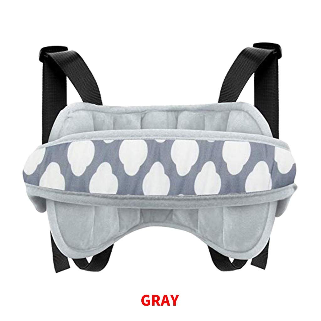 YJYdada Child Car Seat Headrest Sleep Support with Protective Pad Baby Head Restraint (Gray)