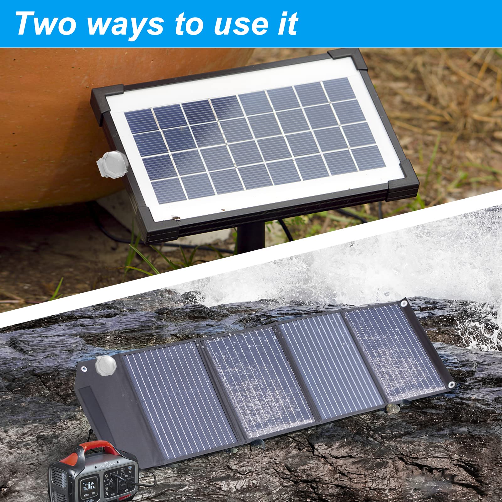 SUNSUL Solar Angle Guide, Solar Panel Accessories Precise Angle Adjustment Improve Solar Energy Conversion Efficiency for Portable Solar Panel Foldable Solar Panel Solar Panels Solar Battery Charger