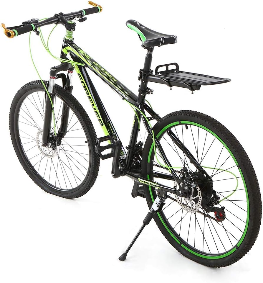 Lixada Bicycle Luggage Rack Retractable Aluminum Alloy Bicycle Holder Bicycle Rear Post Rack Bicycle Bag Luggage Cargo Carrier Rack