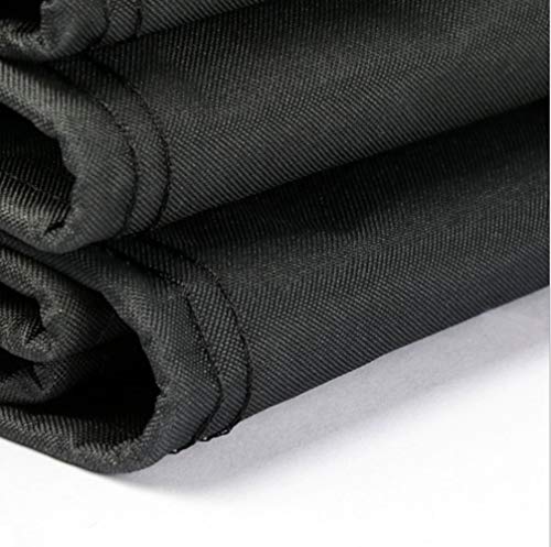 SUNSURE Square Fire Pit Cover 45x45x25 Inch Outdoor Patio Waterproof Gas Fire Pit Cover All Weather Resistant Heavy Duty Fire Pit Table Cover - Black (45x45x25in)