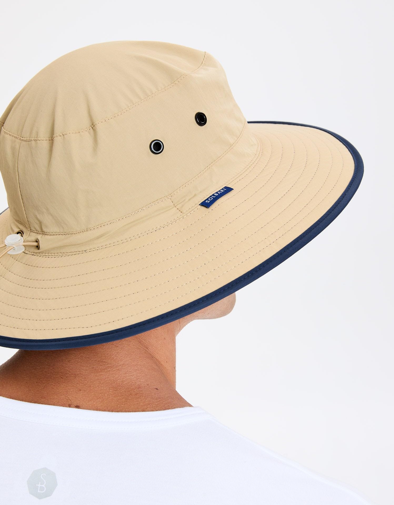 Solbari Traveller Broad Brim Sun Hat UPF50+ Uv Protection, Sun Protective Hat White/Pink S