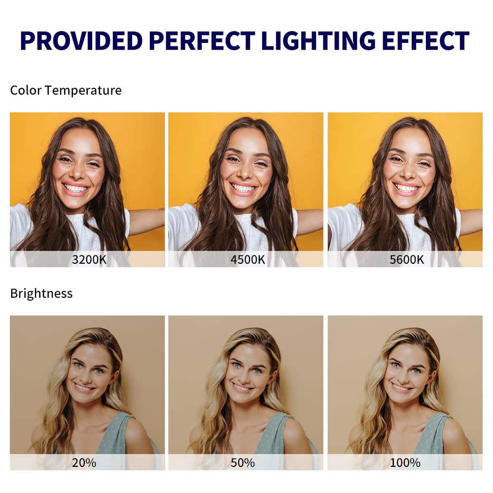 Video Lighting Kits, Dimmable Bi-Color 420 LED Video Light with Light Stand and 3 Carrying Bags, led Photography Lighting for YouTube Studio Photography, Video Shooting