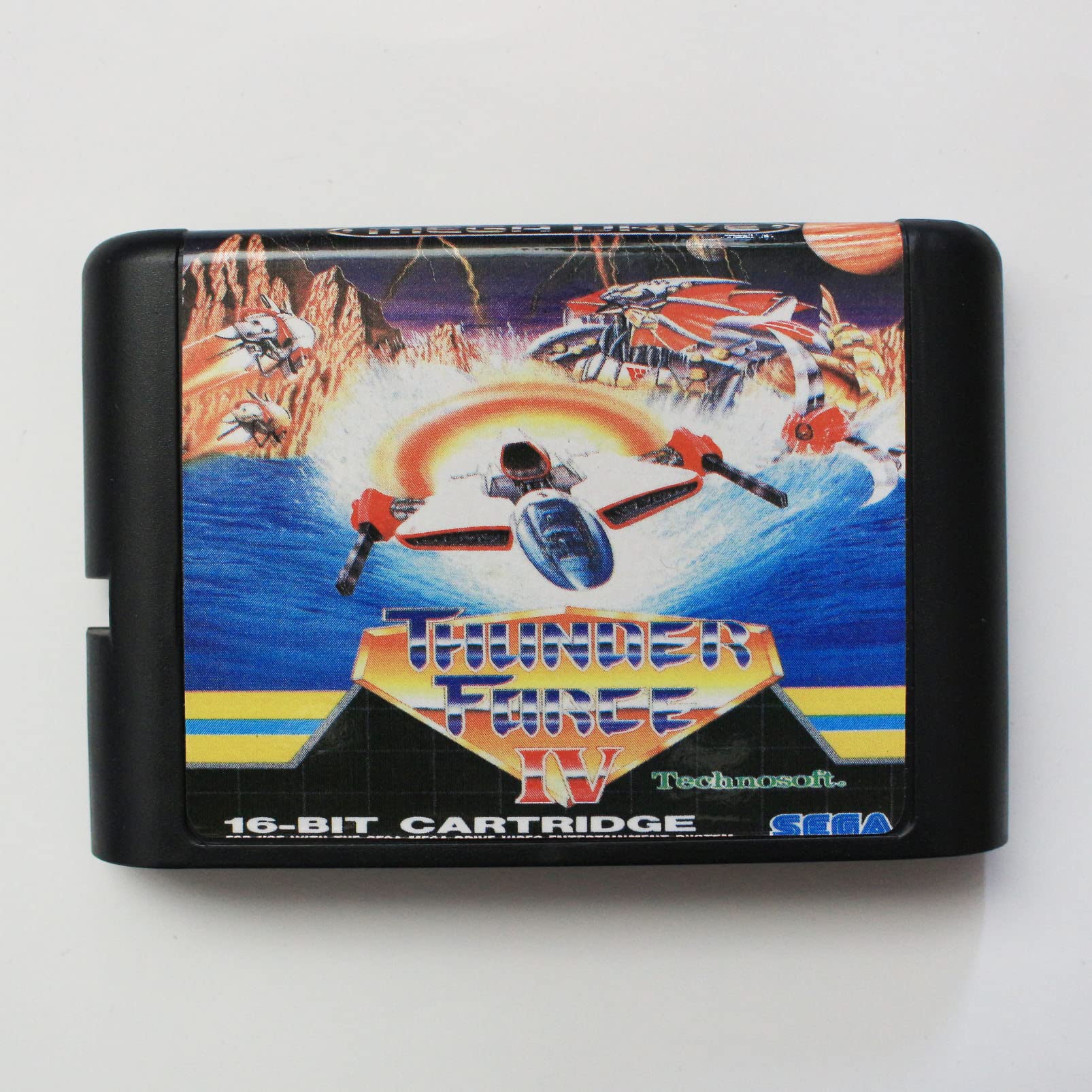 Thunder Force IV PAL-EU 16 Bit MD Game Card For Sega Mega Drive For Genesis (Black)