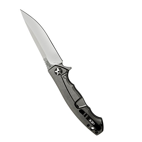 Zero Tolerance 0452CF; Pocket Knife with 4.1β Dual-Finished S35VN Steel Blade, Carbon Fiber Front and Titanium Back Handle Scales, KVT Ball-Bearing Opening, Frame Lock, Deep-Carry Pocketclip; 4.6 OZ.,Large