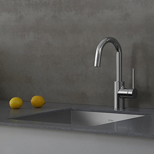 KRAUS Pax 18 1/2-inch 18 Gauge Undermount Single Bowl Stainless Steel Kitchen Sink, KHU19