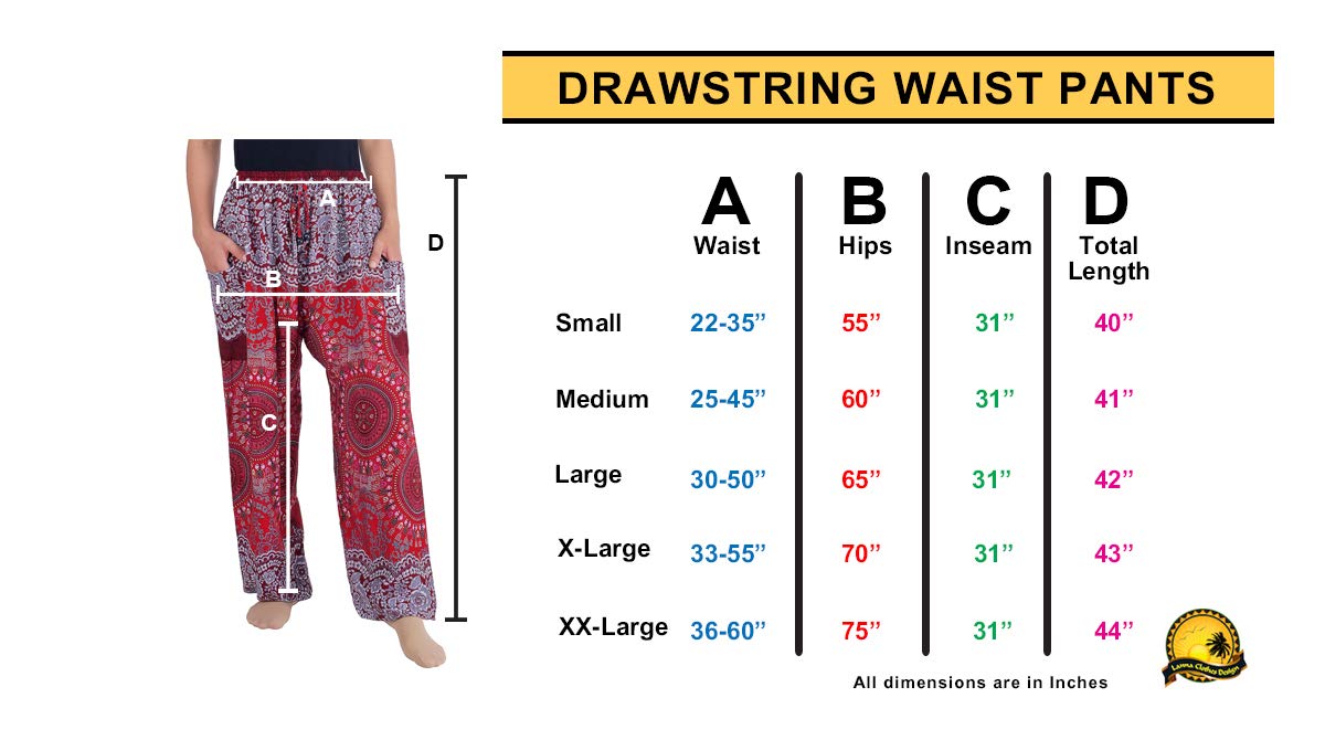 Lannaclothesdesign Women's Boho Drawstring Smocked Waist Rayon Harem Yoga Pants (M, Teal)