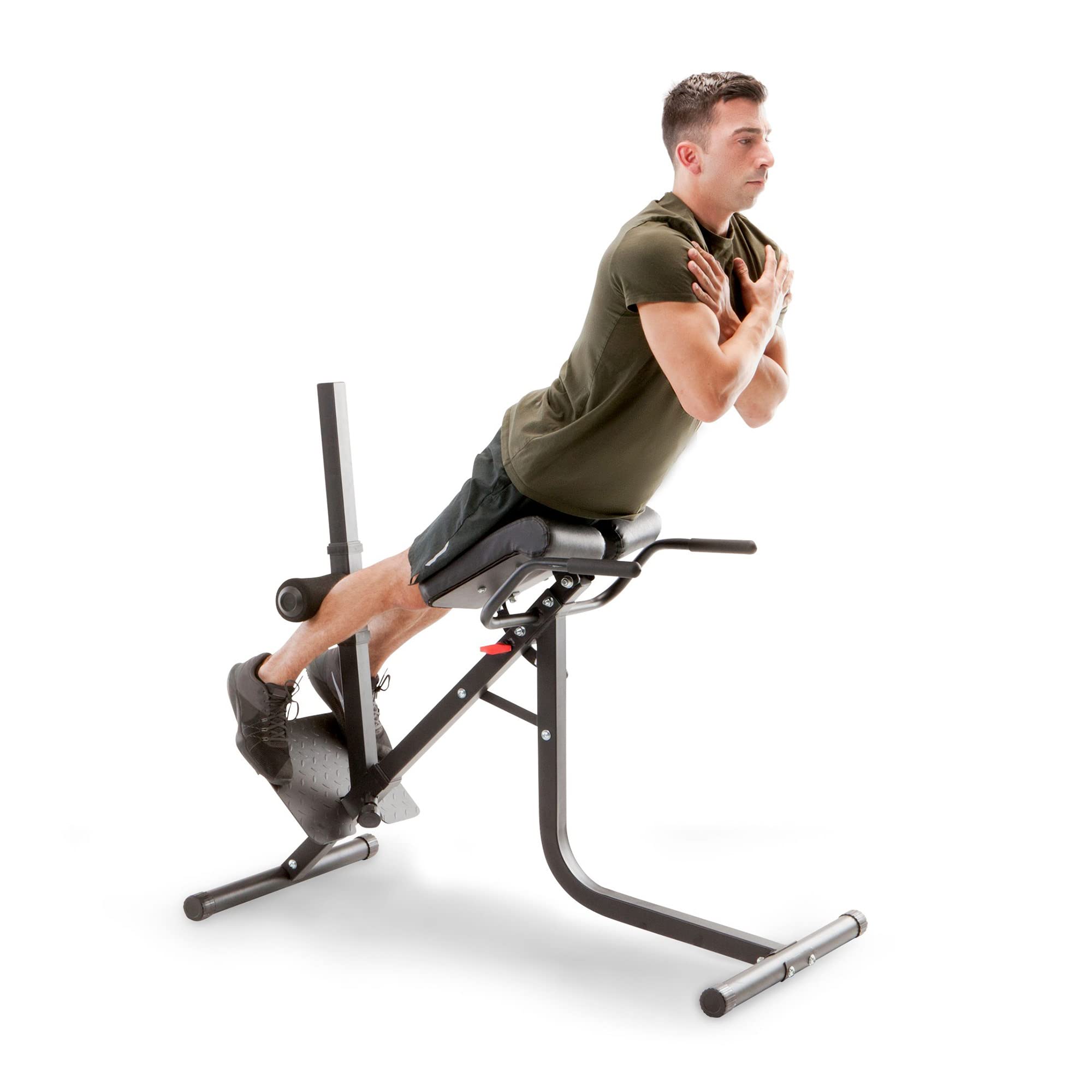 Marcy Pro JD-5481 Deluxe Steel Frame Hyper Extension Bench for Racks and Home Gyms