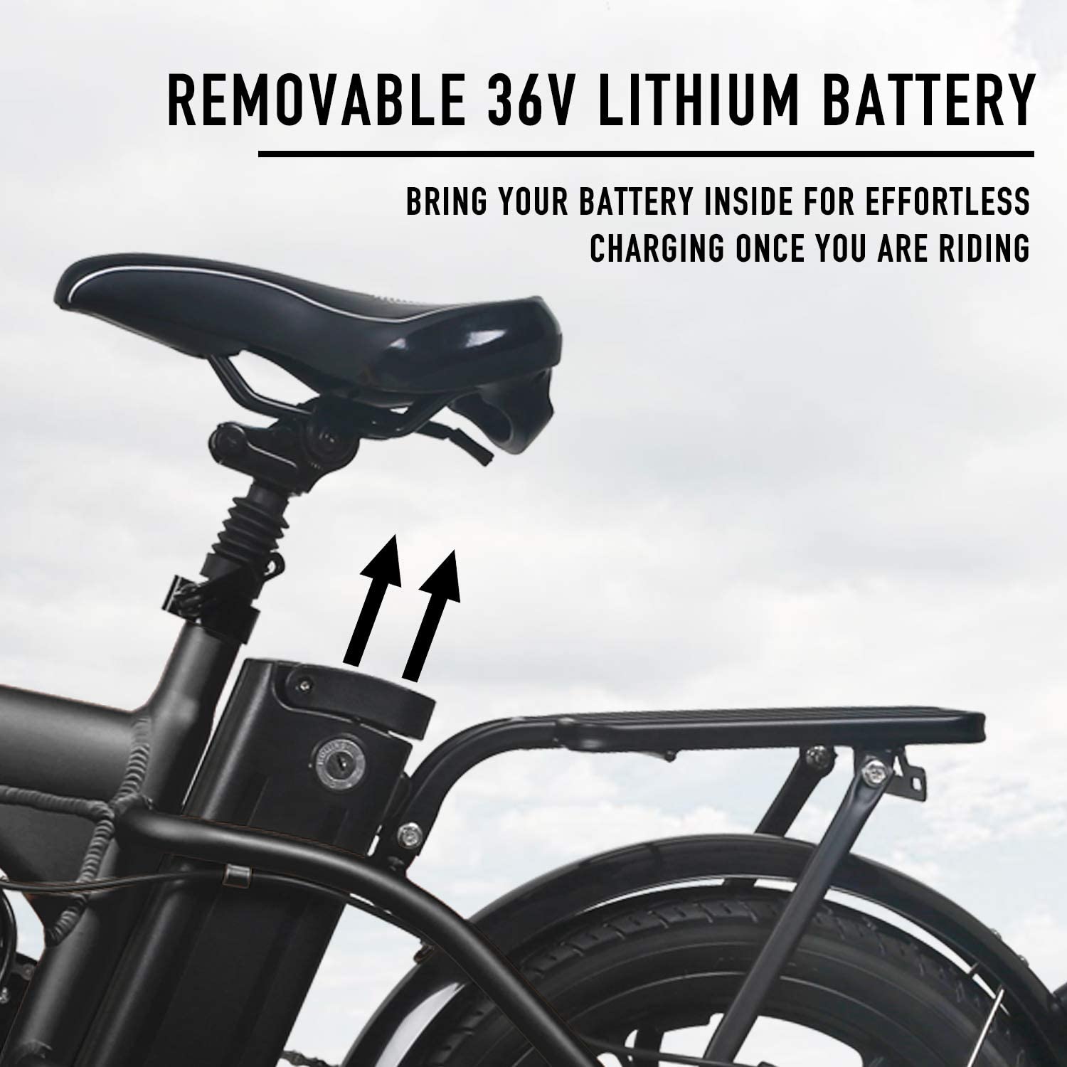 NAKTO 16" Electric Bicycle,Foldable Electric Bikes with Removable 36V10AH Lithium Battery, 350W Motor City EBike for Adults (Black)