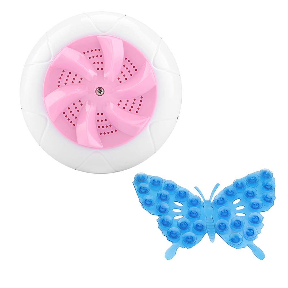 Milltrip Mini Washing Machine, Mini Ultrasonic Washing Machine USB Portable Washing Machine for Home, Travel, Business Trip, Apartment, Dorm (Pink)