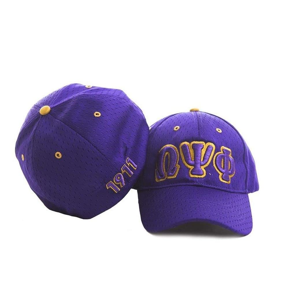 Omega Psi Phi Embroidered Flexfit Cap Size: 7 β
Purple