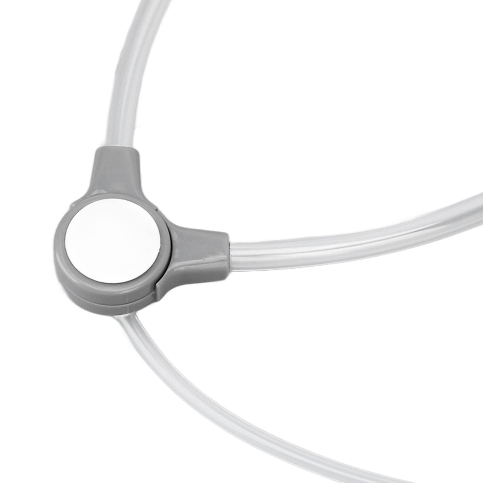 Stethoscope, Transparent Stethoscope with Damping Dual Head Sound Detection Earpiece Metal Binaural Easy Stethoscope for