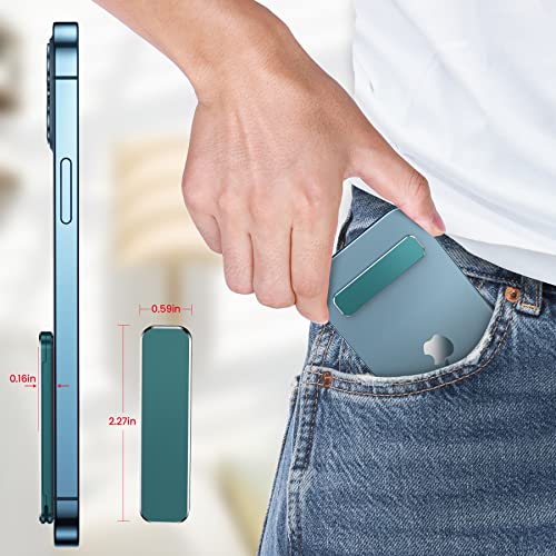 Paton Phone Kickstand,Vertical and Horizontal Stand,Adjustable Angle,Foldable Cell Phone Kickstand with iPhone 13/13 Pro/13 mini/13 Pro Max/12/12 Pro/12 mini/12 Pro Max and More (Green)