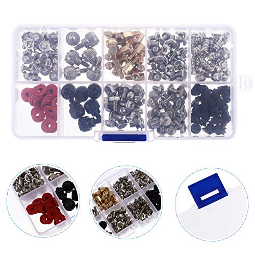 VILLCASE 456 Pcs Screw Motherboard Mounting Hardware Kits Mother Board Computer Motherboards Motherboard Bolt Bracket Laptop Steel