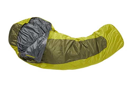 Rab Solar Eco 0 Synthetic Insulated Recycled Mummy Sleeping Bag for Camping and Backpacking - Chlorite Green - 40 Degree, Long, Left Zip