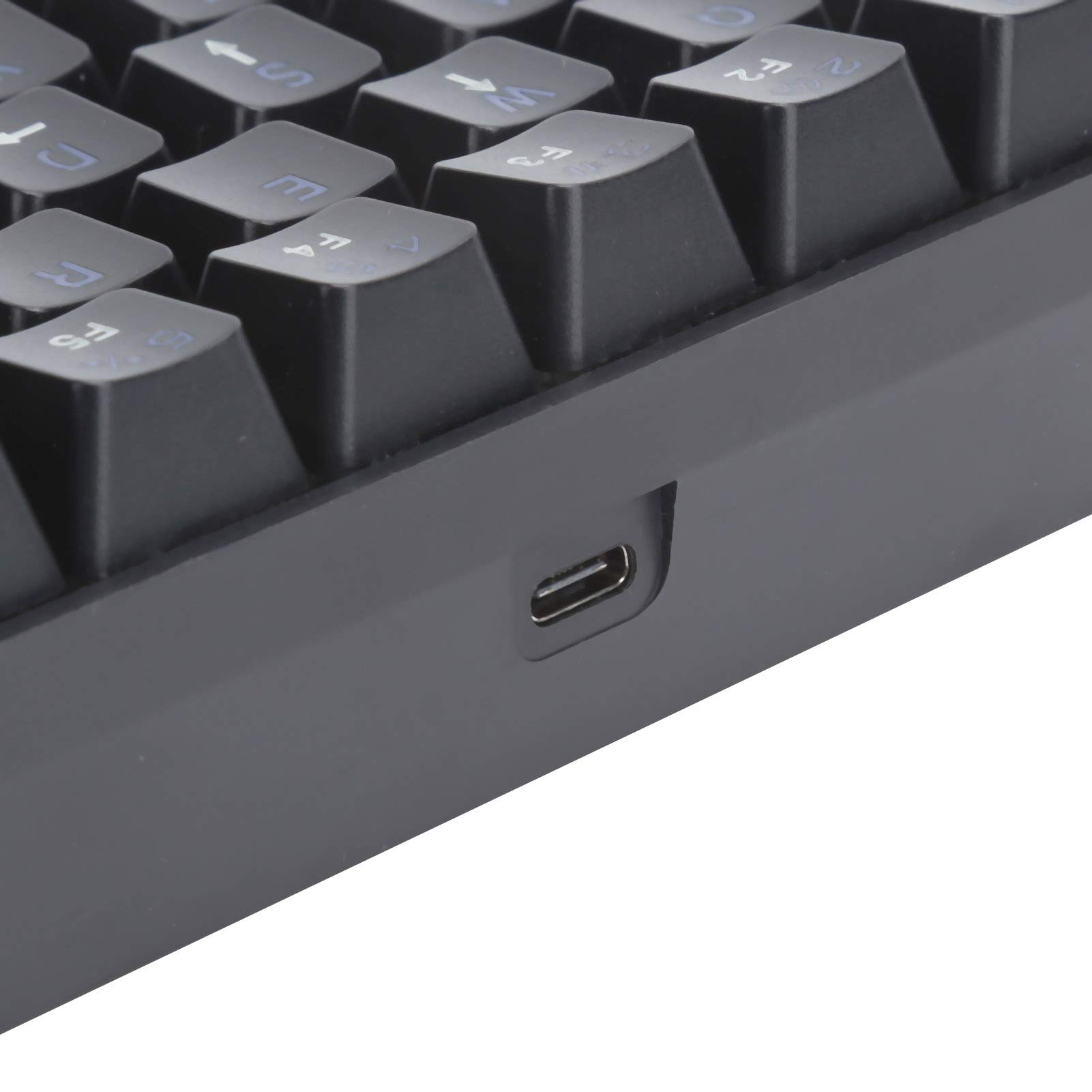 Zyyini Bindpo Wired Mechanical Keyboard, 61-Keys LED Backlight Wired Computer Keyboard Typewriter Keyboard Gaming Keyboard,for Laptop Tablet Desktop