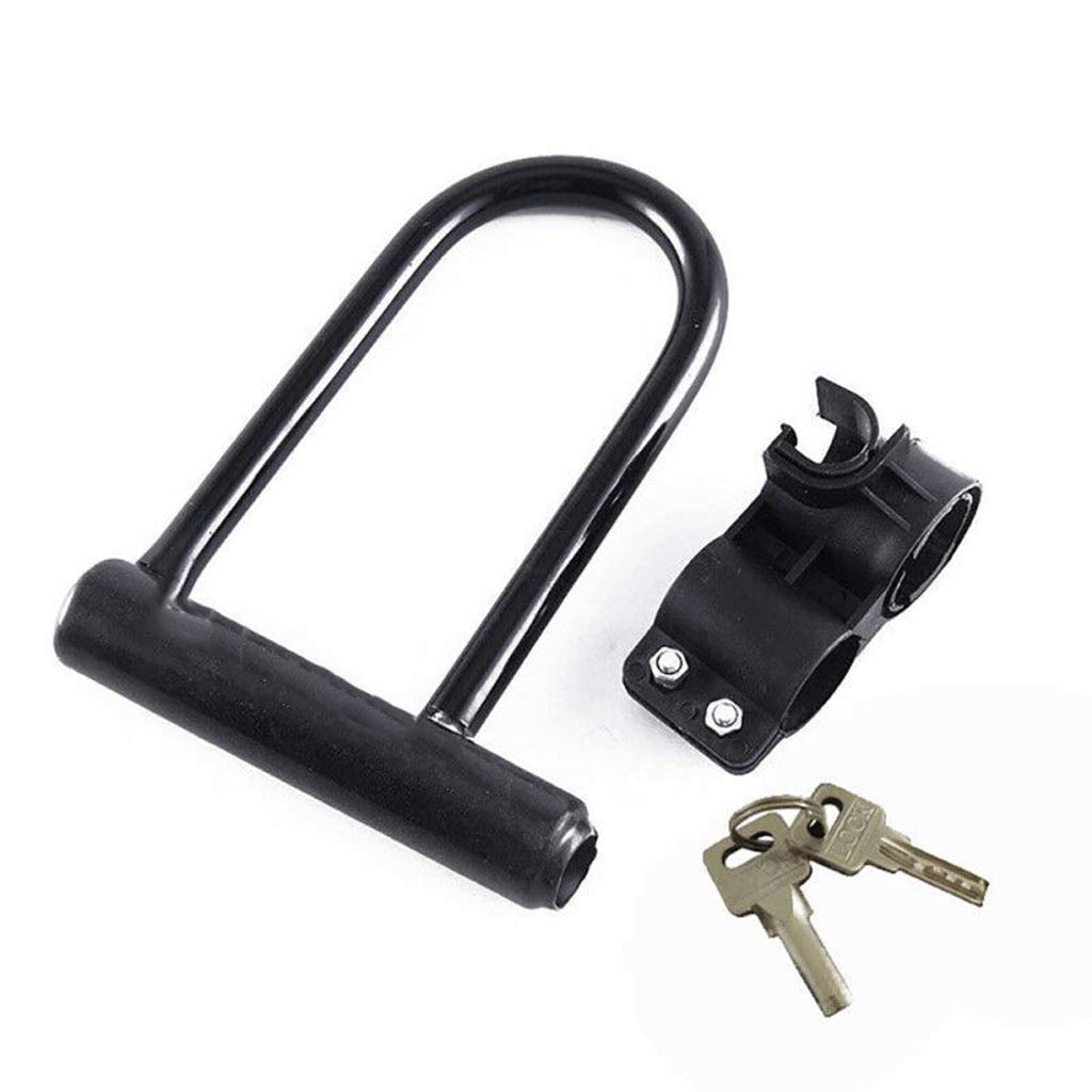 LMNUY u Lock for Bicycle Bicycle U-Shaped Lock with Bracket Riding Anti-Theft Safety Lock for Bicycle Tricycle Scooter Bike Lock