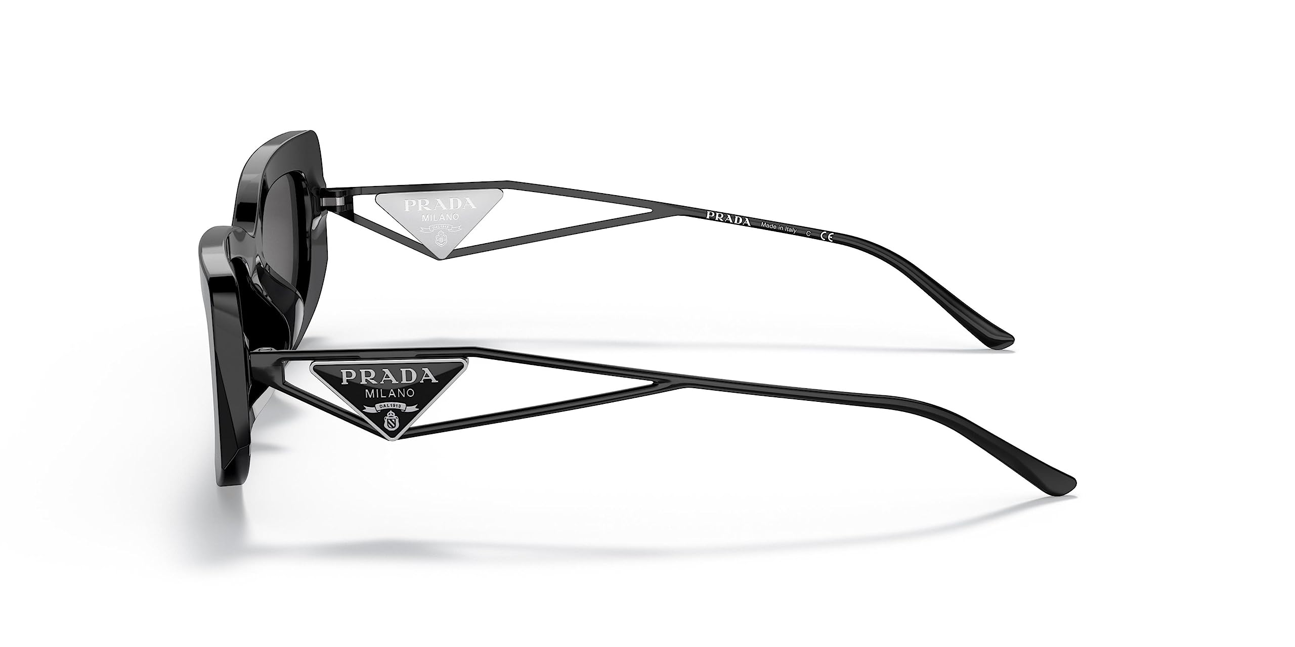 Prada PR 14YS Black/Dark Grey One Size