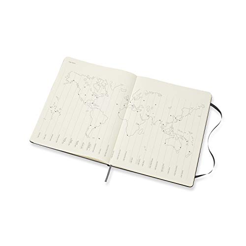Moleskine 12 Month 2021 Monthly Planner, Hard Cover, XL (7.5" x 9.5") Black