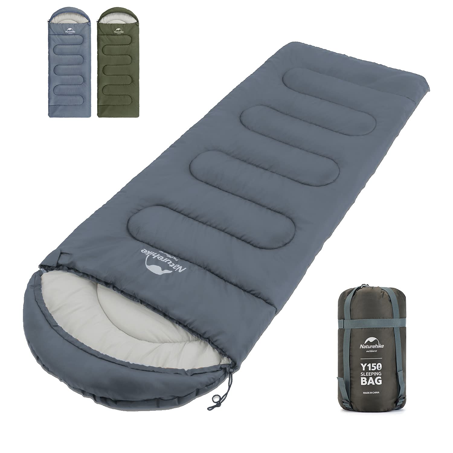 Naturehike Camping Sleeping Bag - Lightweight Waterproof Portable Splicable for Adults 3 Seasons, Hiking/Backpacking/Outdoor and Indoor Used with Storage Sack