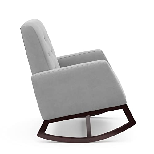 STORKCRAFT Northern Lights Nursery Rocker, Rocking Chair, Espresso/Steel