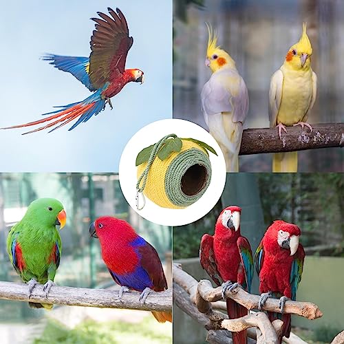 LIETEX Coconut Shell for Parrot | Coconut House for Birds | Portable Hamster Hanging House, Cave Breeding Parakeets Natural Coconut for Parrots, Conures, Sparrows, Cockatiels