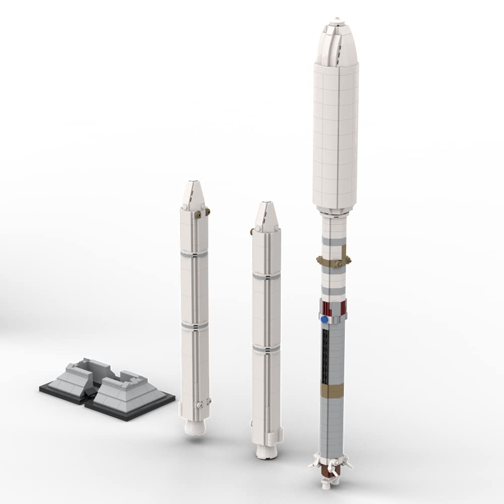 Tittan IV-B Rocket Building Block Set,Outer Space Launch Vehicle Transport Model Rocket, 1/110 Heavy-Lift Carrier Rocket STEM Toy Building Kit, Birthday for Kids Adults (939 Pieces)