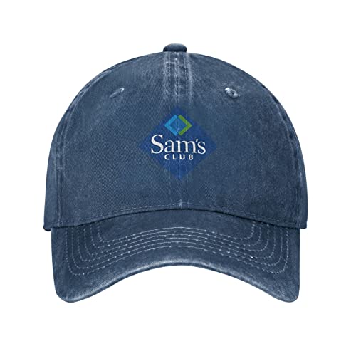 Sam's_Club_Blue_Logo Cowboy Hat Cowboy Hat Trucker Dad Gift Adjustable Buckle Closure Caps Unisex