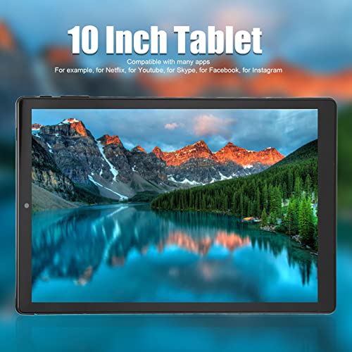 Yoidesu 10 Inch Tablet, Tablet PC 3 and 64G Memory IPS Screen, Octa Core 128GB Expand Tablet with 3G Network and WiFi for 11 Black
