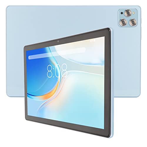 Shanrya 10in Tablet, 6G 256G Tablet PC 5GWIFI for Android 11 for Travel (Blue)