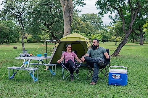 NNTK Proxy 4 Sleeps up to 4 Person 7 by 7 FT Outdoor Instant Dome Family Camping Tent 100% Waterproof 2500mm