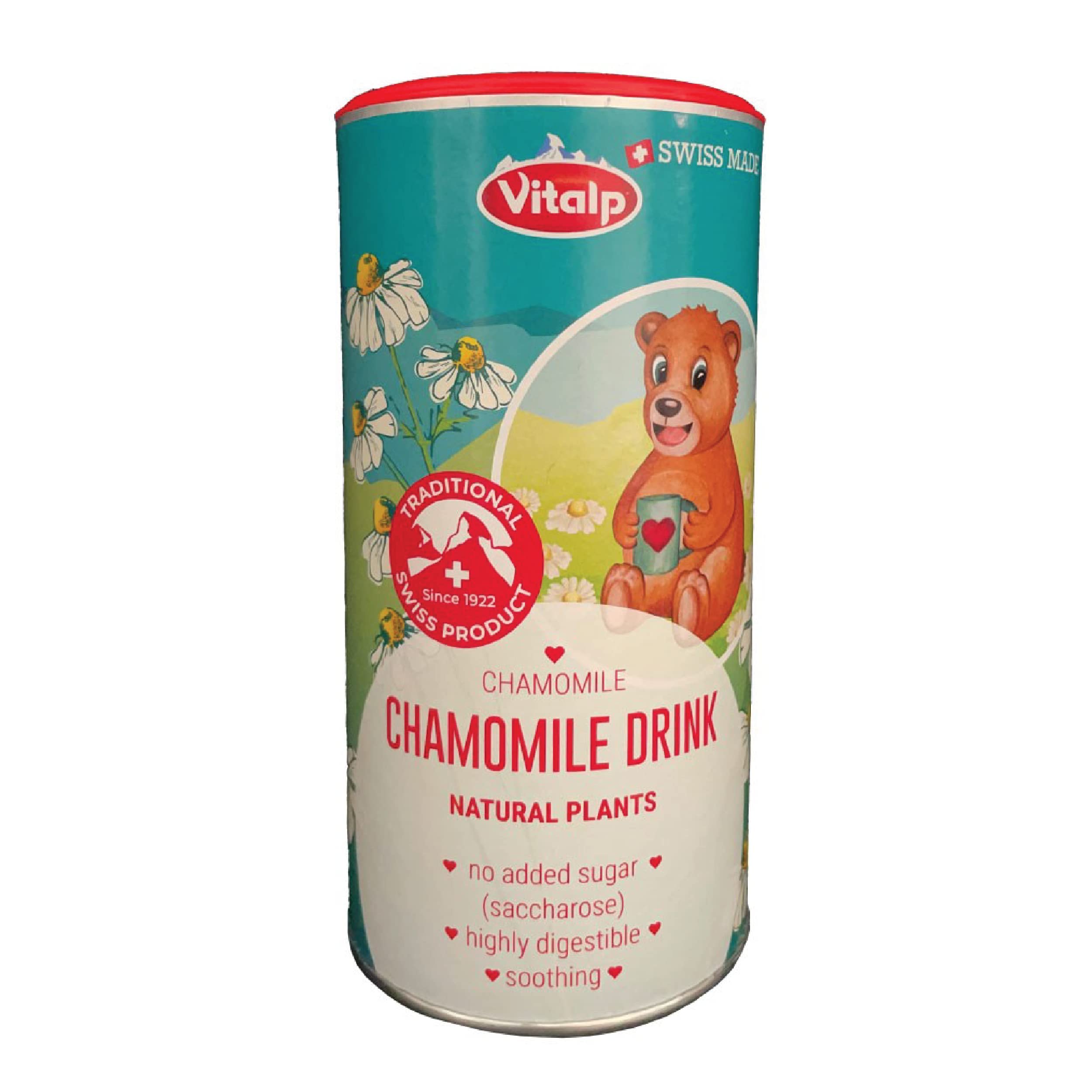 Vitalp Chamomile Drink, Swiss Made, Instant Tea for Babies and Children, 7.05 Ounce Container