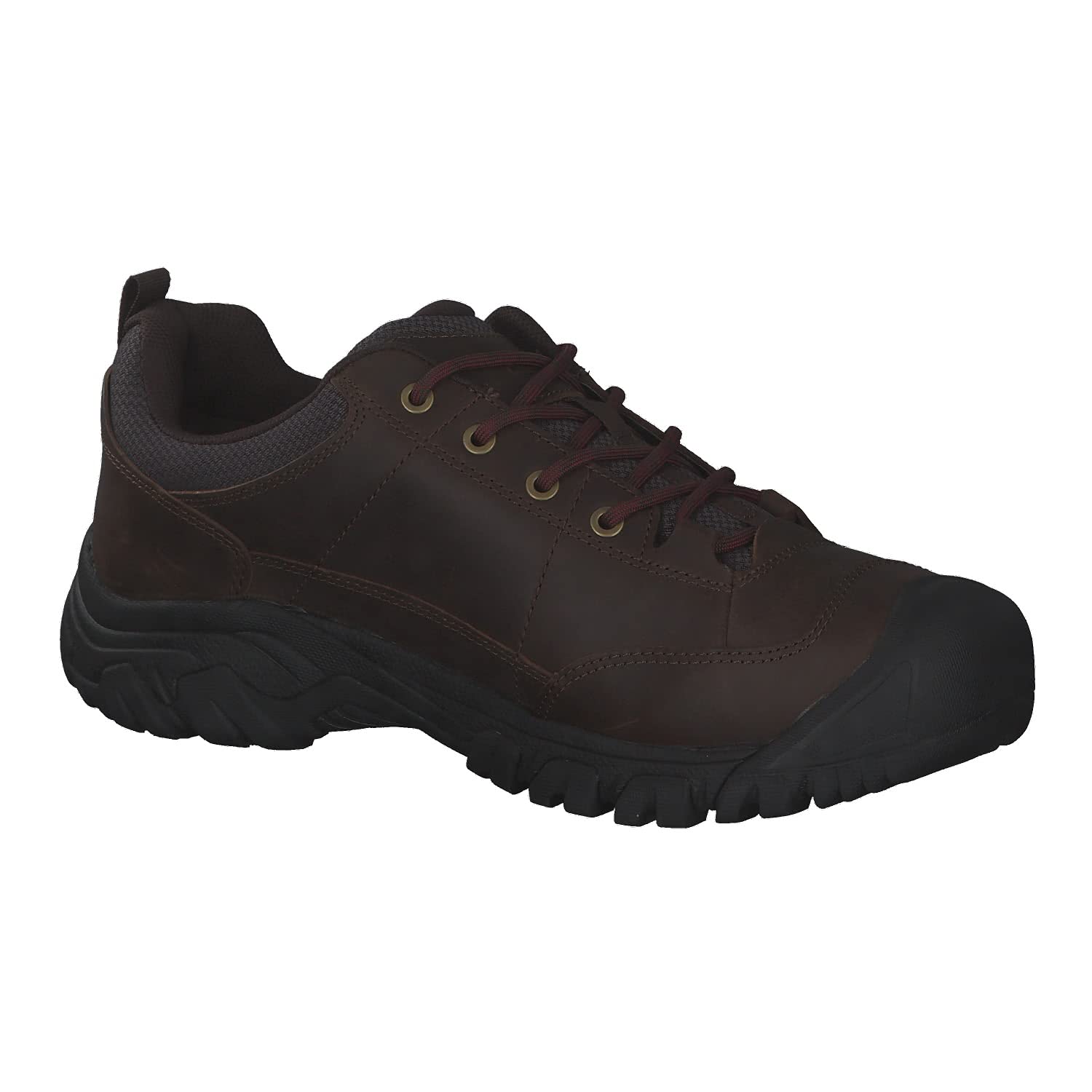 KEEN mens Targhee 3 Casual Leather Hunting Shoe, Black Olive/Harvest Gold, 12 US