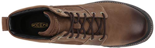 KEEN The Rocker 2 Mid Height Leather Waterproof Fashion Boot, Tawny, 8.5 M US